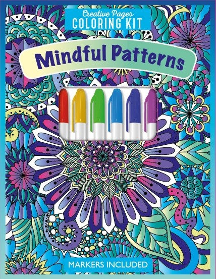 MINDFUL PATTERNS CREATIVE PAGES COLORING KIT – Page Publications